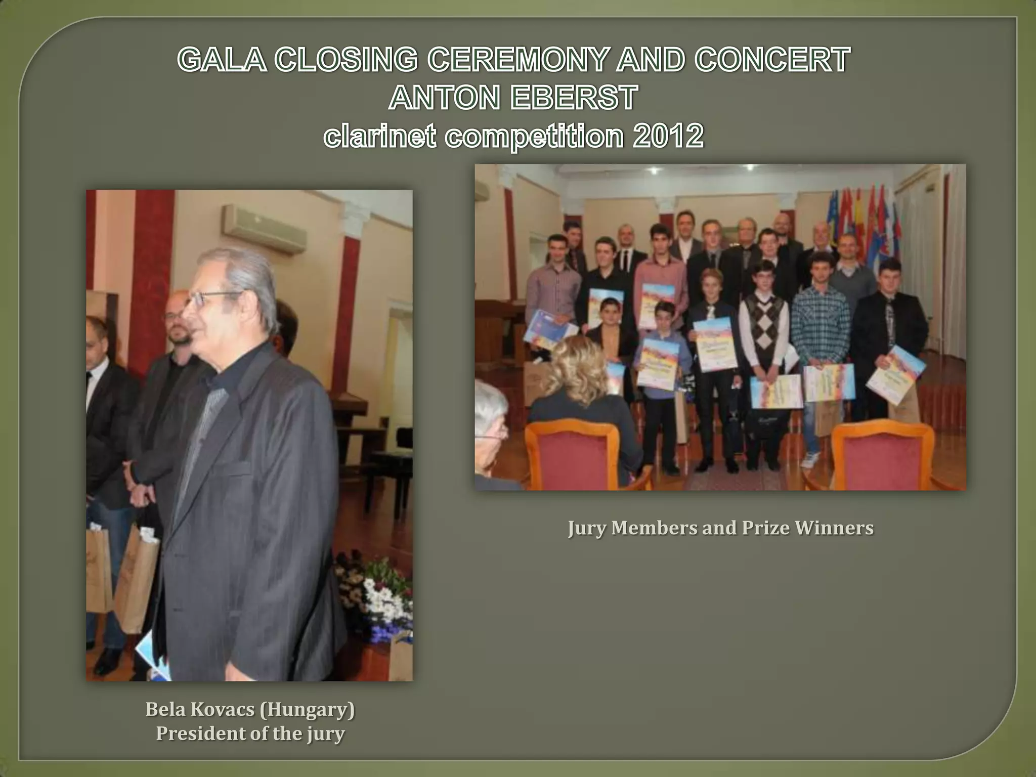 Anton Eberst 2012 - Gala closing ceremony and concert | PPT