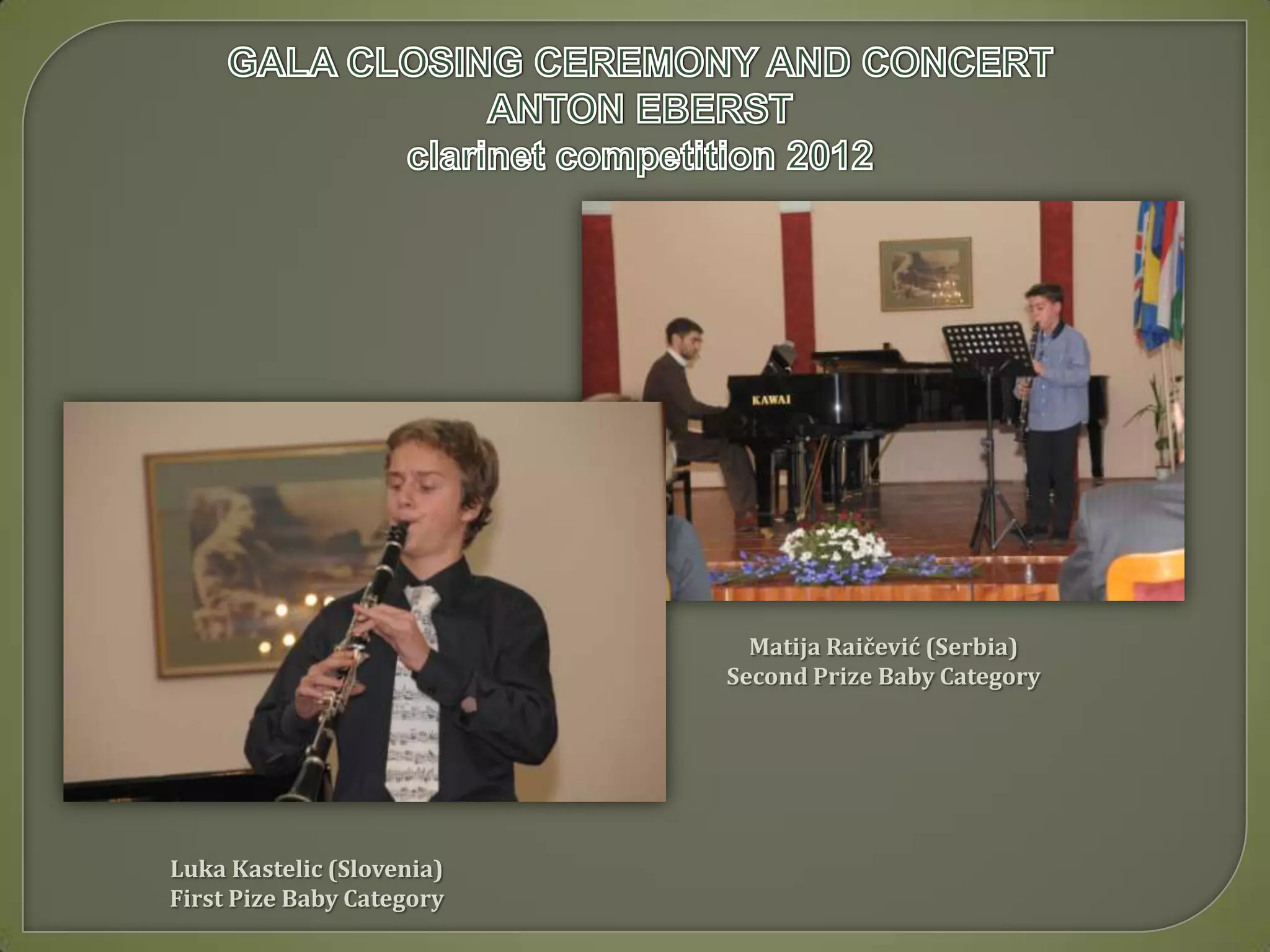 Anton Eberst 2012 - Gala closing ceremony and concert | PPT