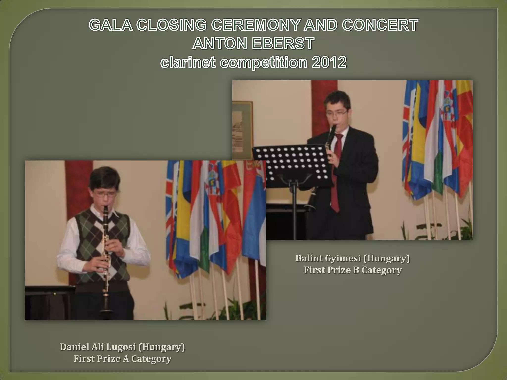Anton Eberst 2012 - Gala closing ceremony and concert | PPT