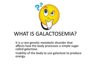 Galactose metabolism disorders | PPTX | Endocrine and Metabolic ...