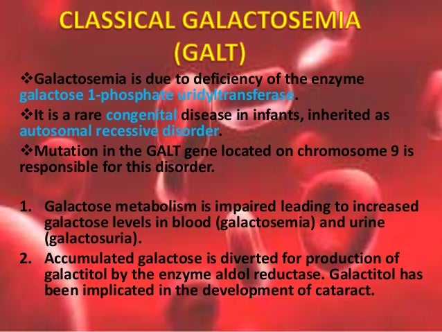 Galactose metabolism disorders