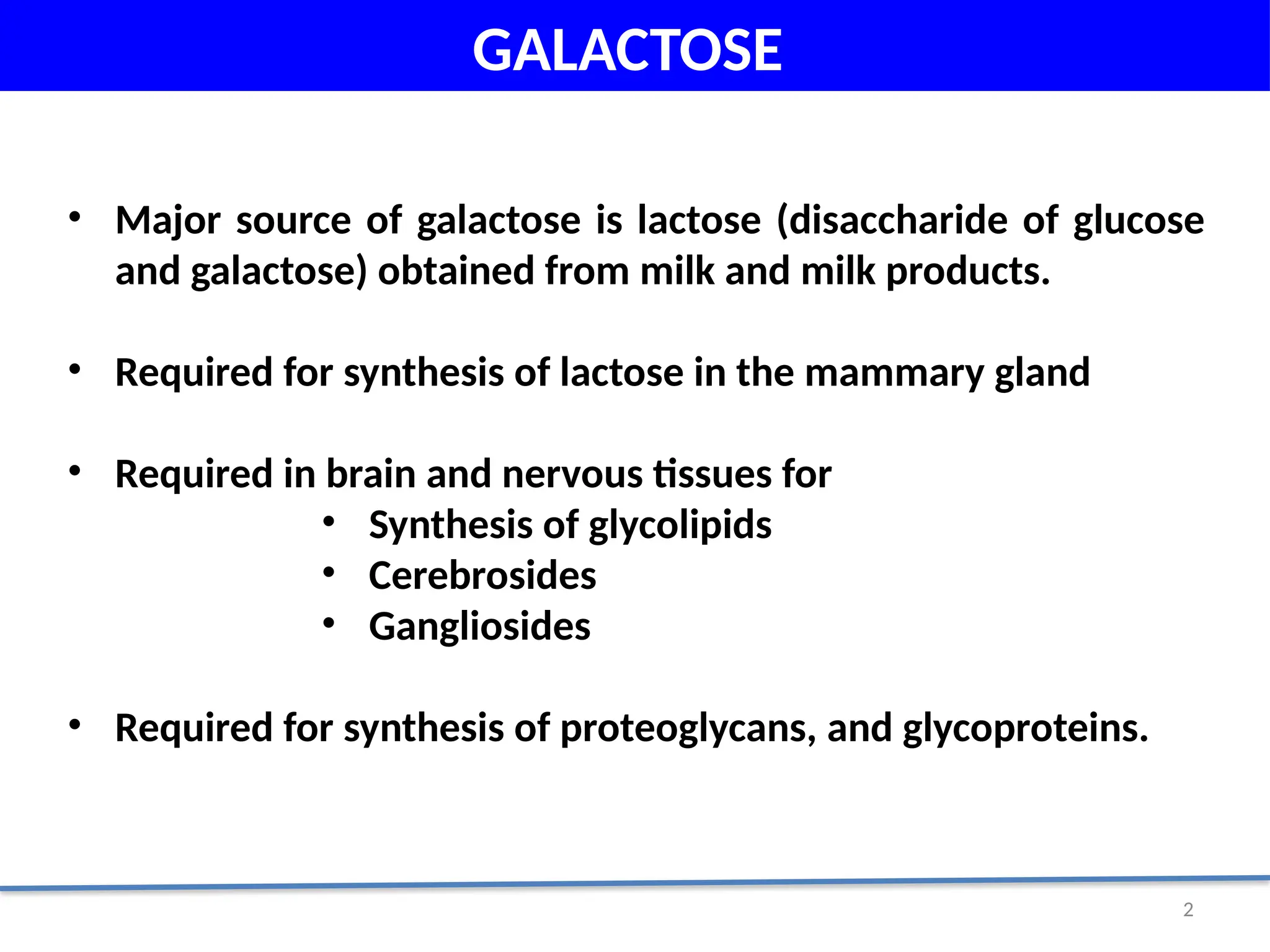 Galactose metabolism and it's disorders | PPTX