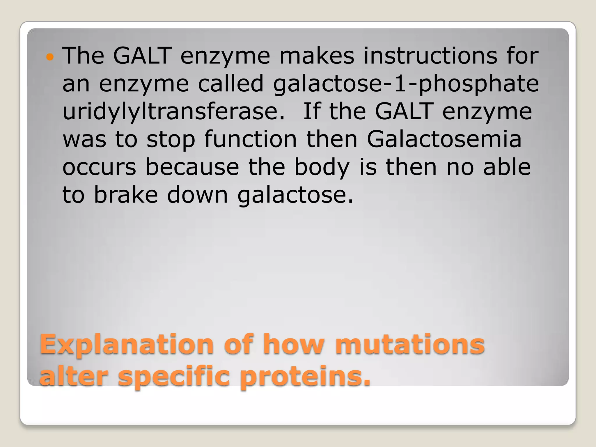 Galactosemia | PPTX