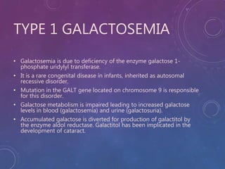 Galactosemia | PPTX