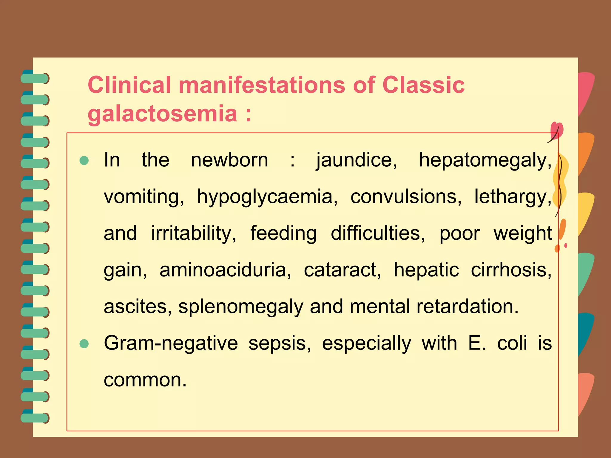 Galactosemia | PDF