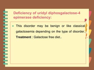 Galactosemia | PDF