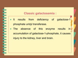 Galactosemia | PDF