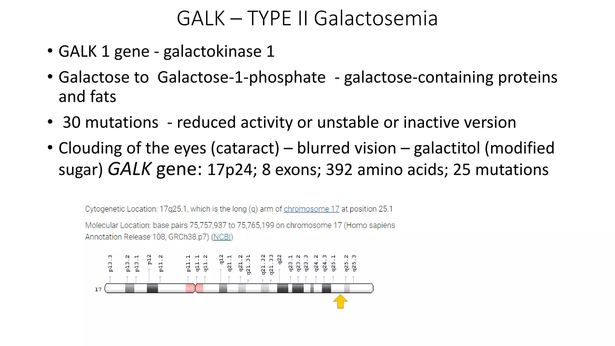 Galactosemia | PPT
