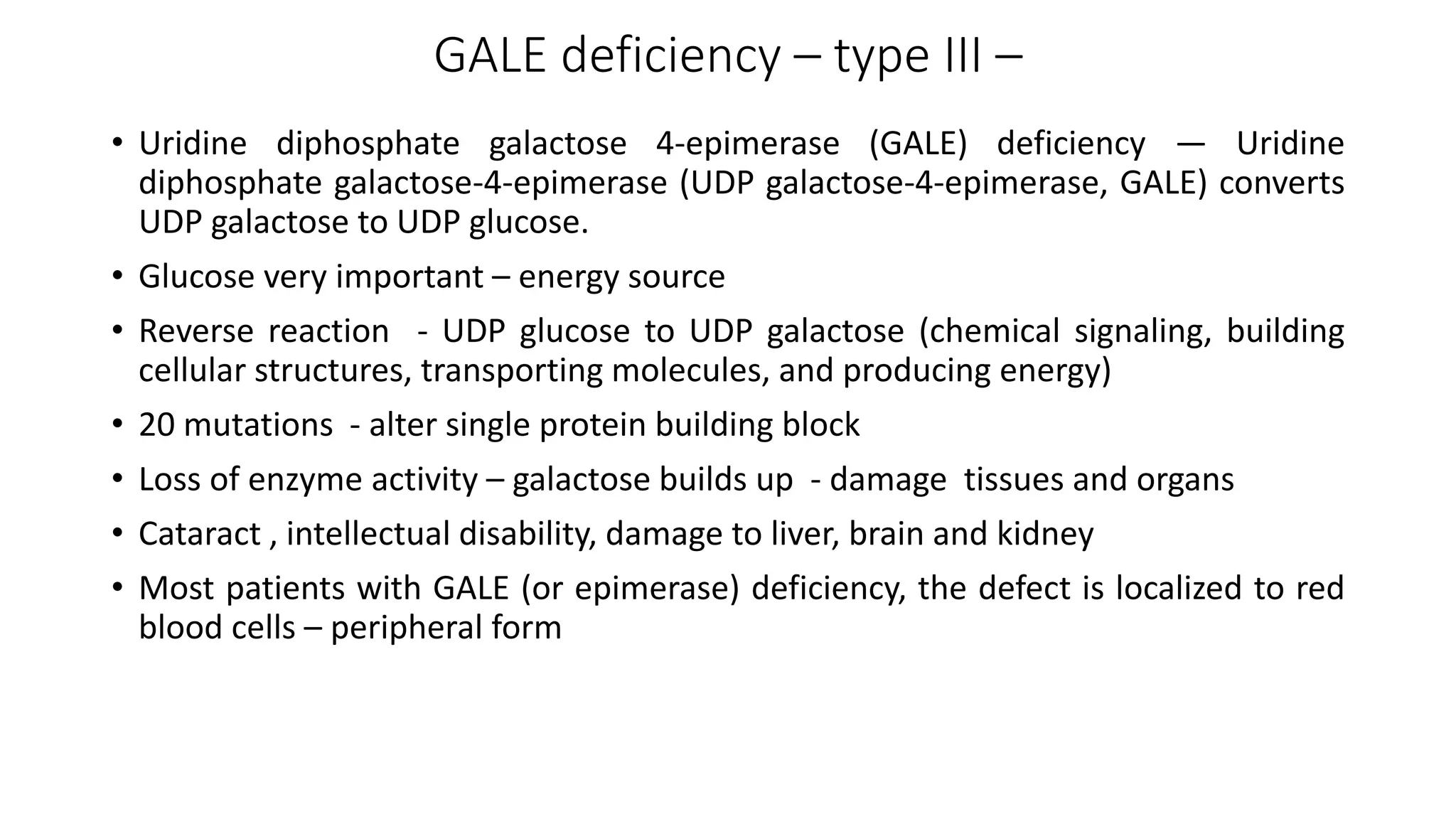 Galactosemia | PPT