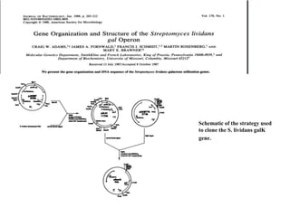 Galactose operon slide share | PPTX | Chemistry | Science
