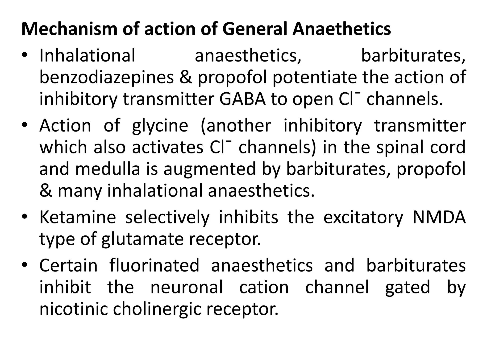 General Anaesthetics and Local Anaesthetics | PPTX