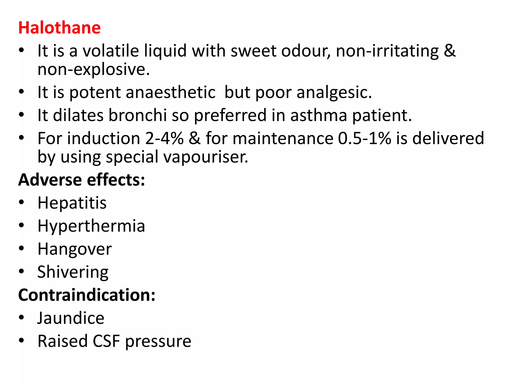 General Anaesthetics and Local Anaesthetics | PPTX