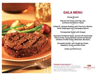 Gala menu | PDF