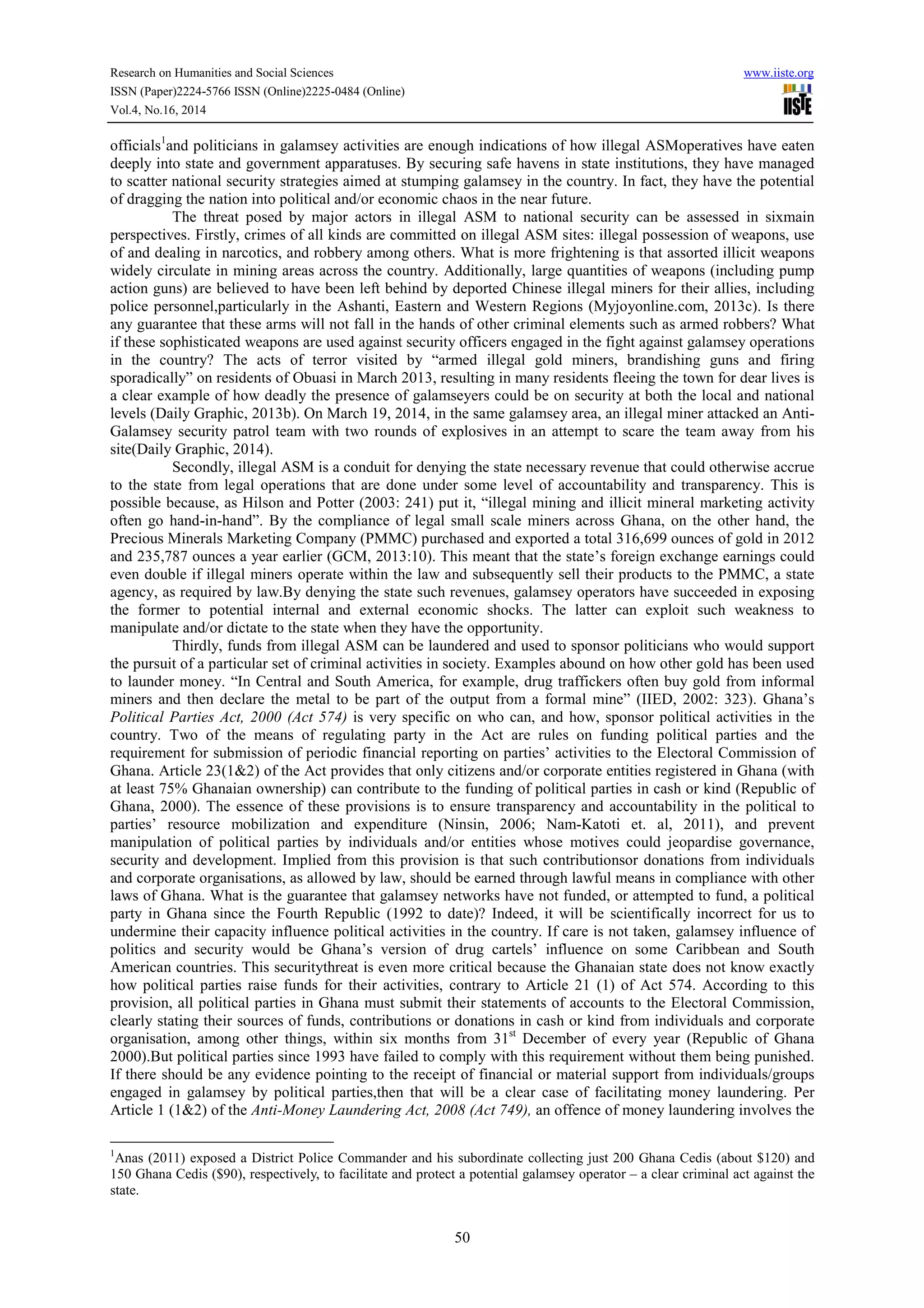 Galamsey and the making of a deep state in ghana | PDF