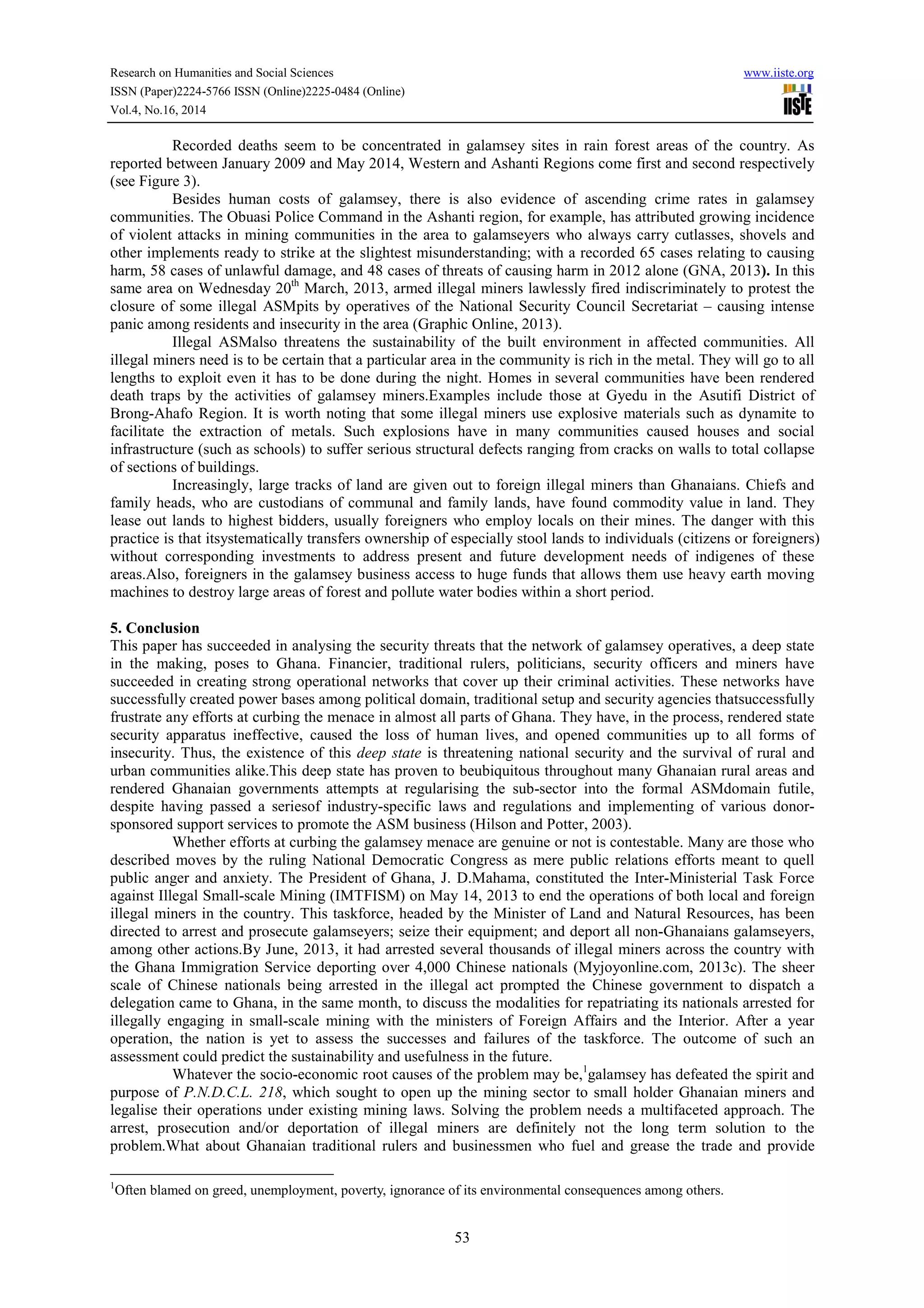 Galamsey and the making of a deep state in ghana | PDF