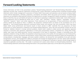 Galane gold company presentation | PDF