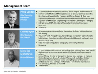 Galane gold company presentation | PDF
