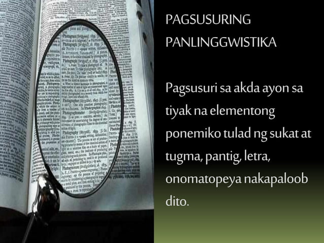 Pokus sa Pagsusuri ng mga Akdang Pampanitikan | PPTX