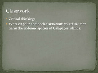 Galapagos flora and fauna facts ultimate | PPT