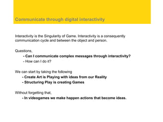 Storytelling & Games: Interactive Expression | PPT