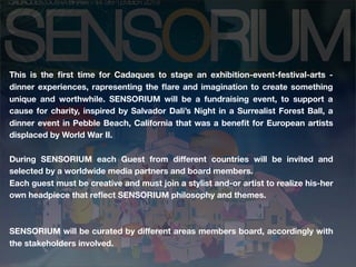 SENSORIUM INTERNATIONAL GRAN GALA' OF SURREALISM | PDF
