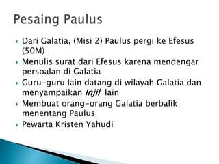 pengajaran dasar surat Galatia | PPTX