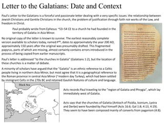 Galatians | PPTX