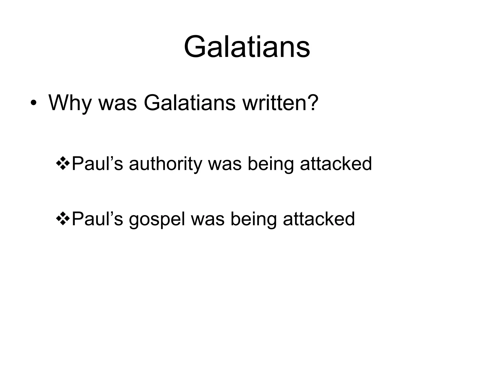 Galatians Overview Pt 1 Ppt Free Download