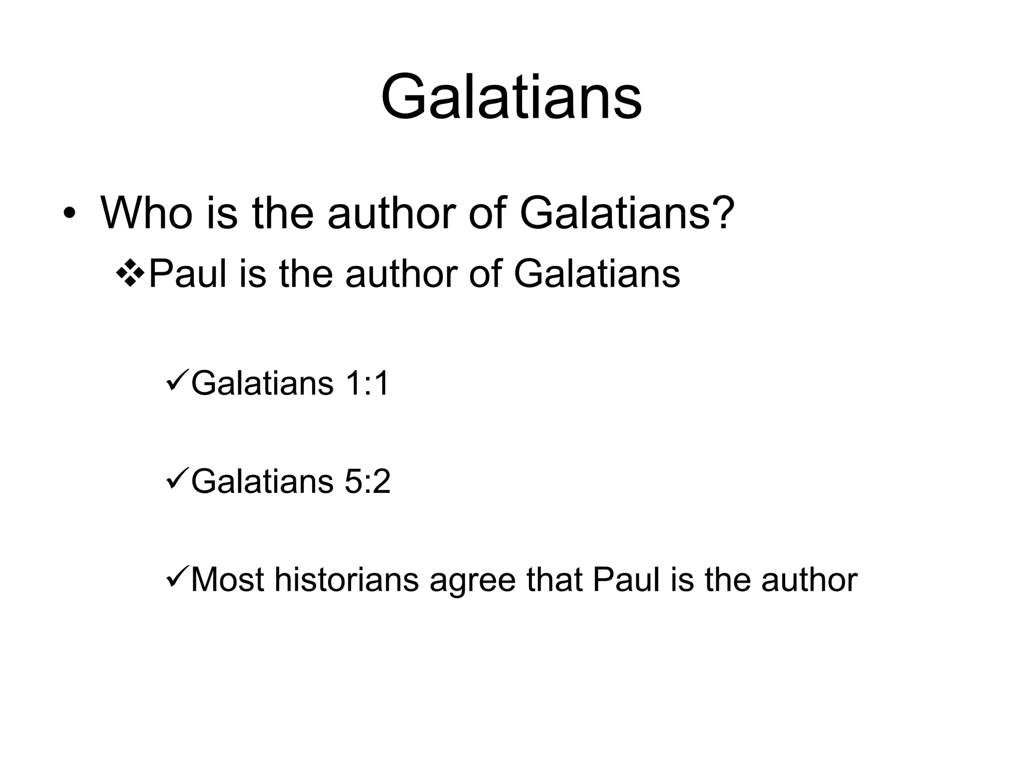 Galatians ~ Overview Pt. 1 | PPT | Free download