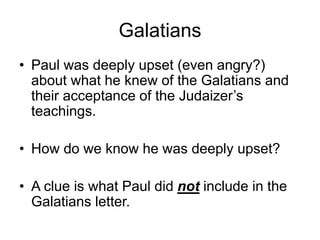 Galatians ~ Overview Pt. 1 | PPT