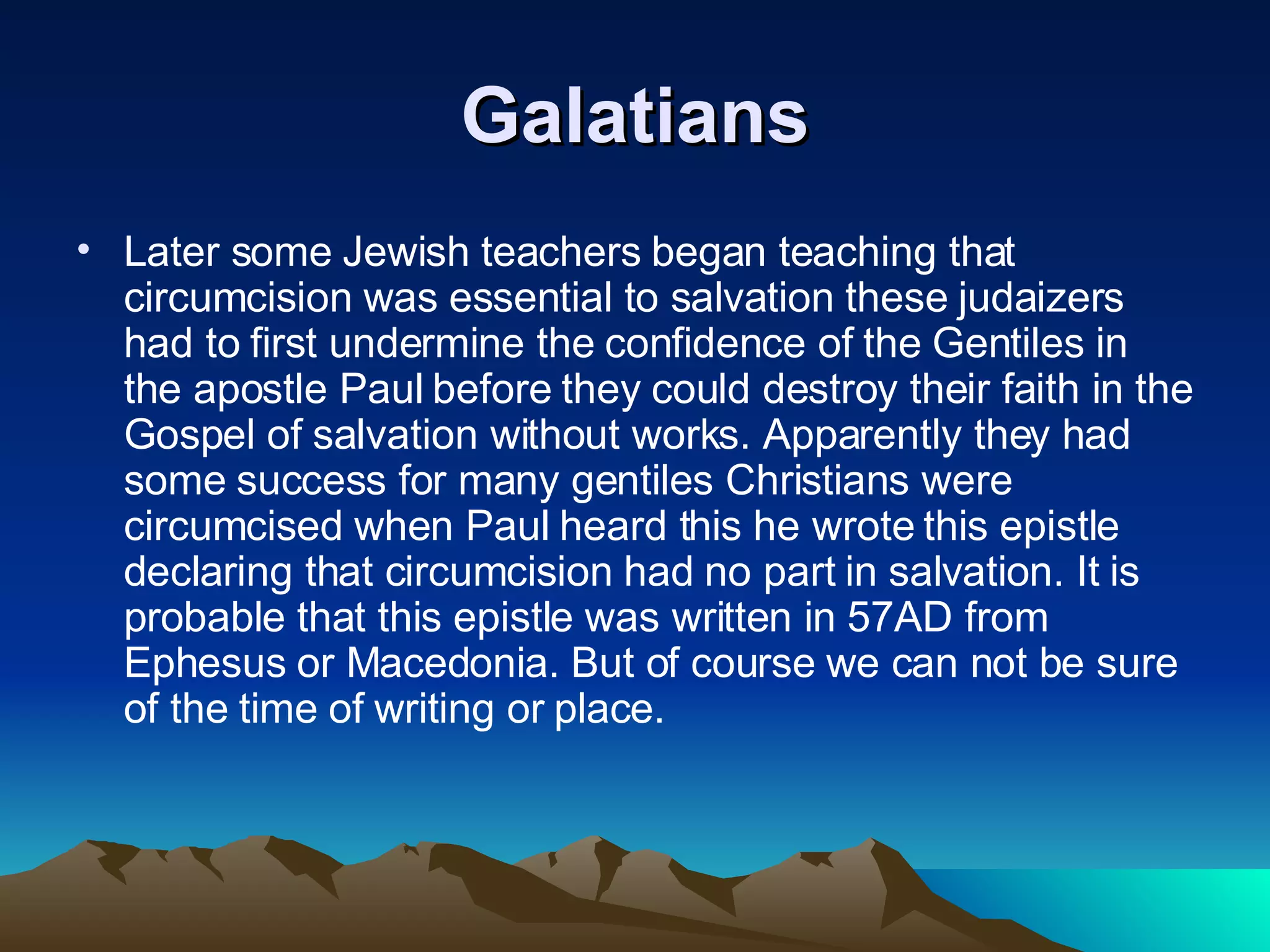 Galatians.Ppt Chapter 1. | PPT