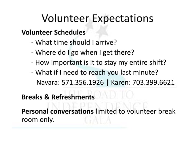 Gala volunteer orientation take2 | PPT