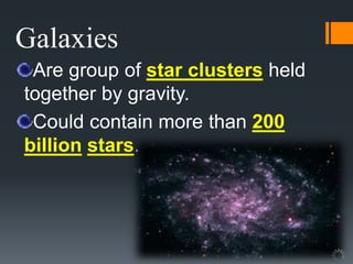 Science: Galaxies and Beyond | PPTX