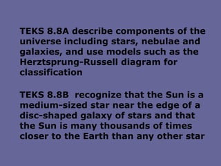 Galaxies nebulae stars notes | PPT