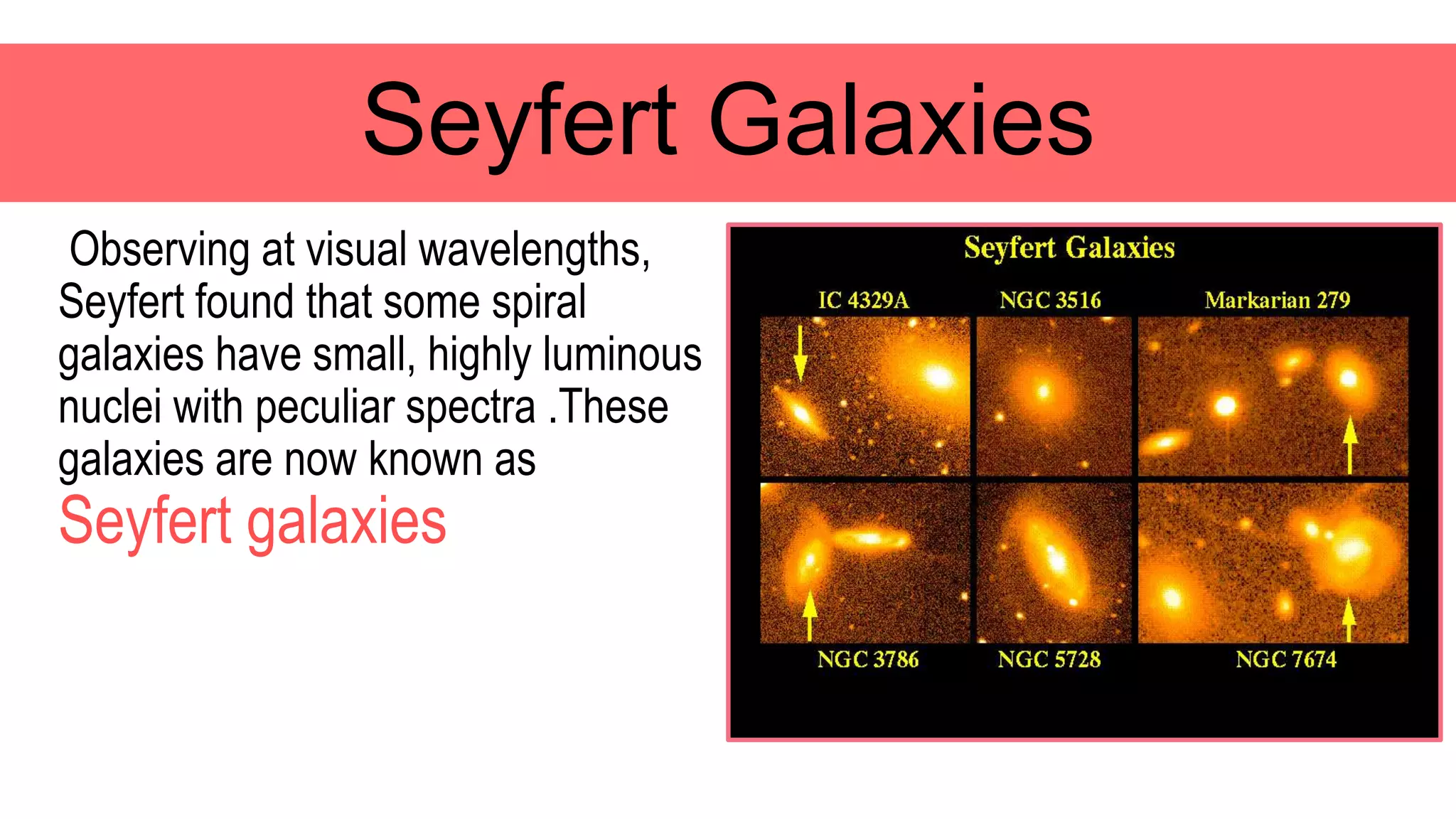 Galaxies (normal and active) | PPTX