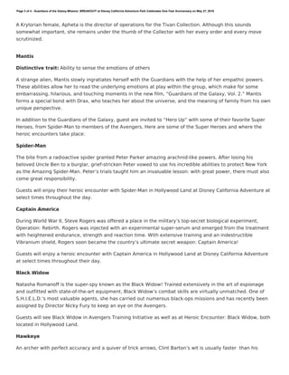 Weekend marked the one-year anniversary of Guardians of the Galaxy ...