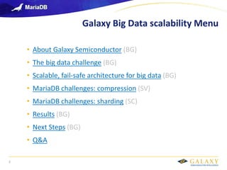 Galaxy Big Data with MariaDB | PPTX