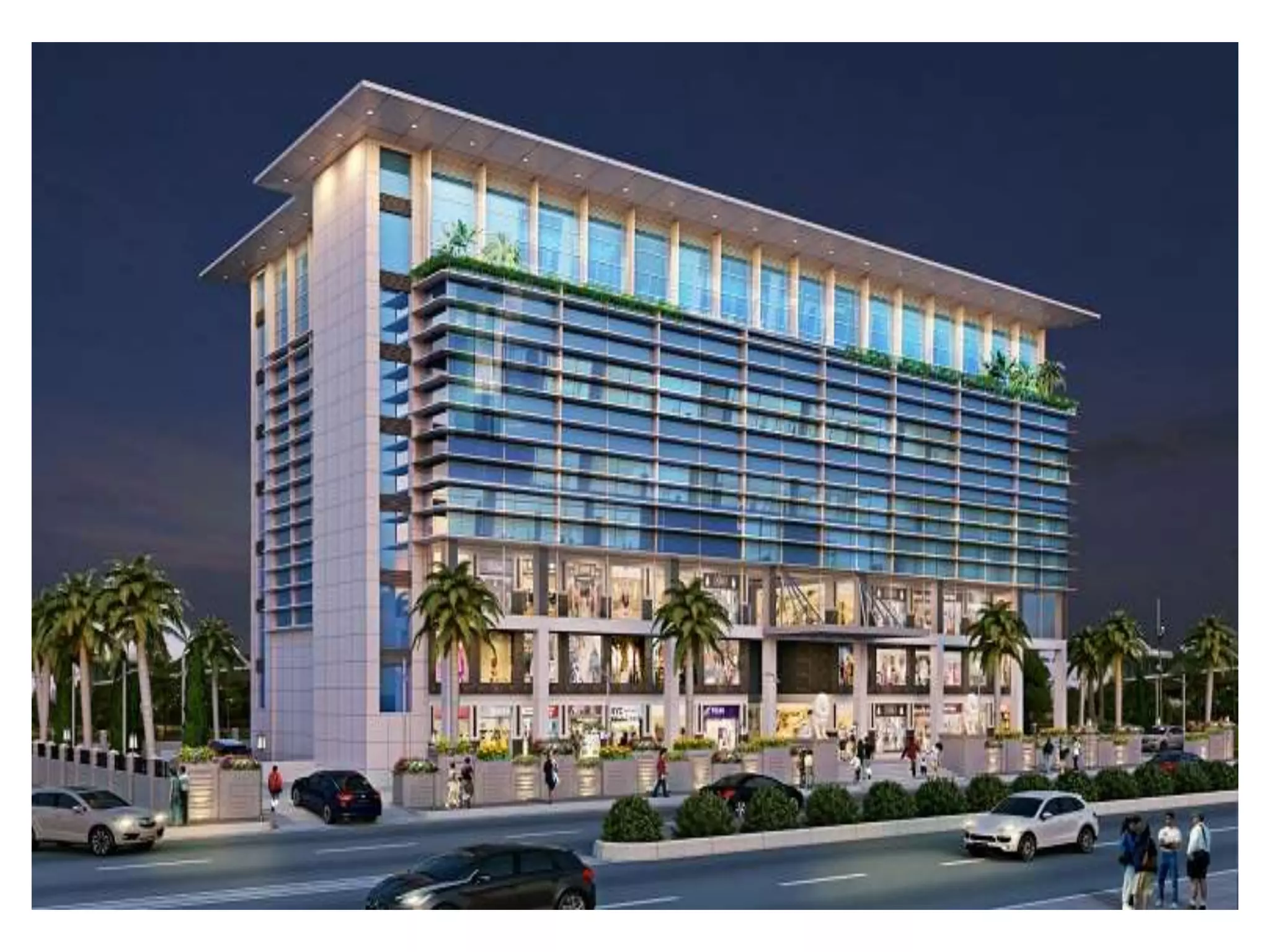 Branded retail Shops Galaxy Blue Sapphire Plaza | PPTX