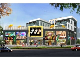 Branded retail Shops Galaxy Blue Sapphire Plaza | PPTX