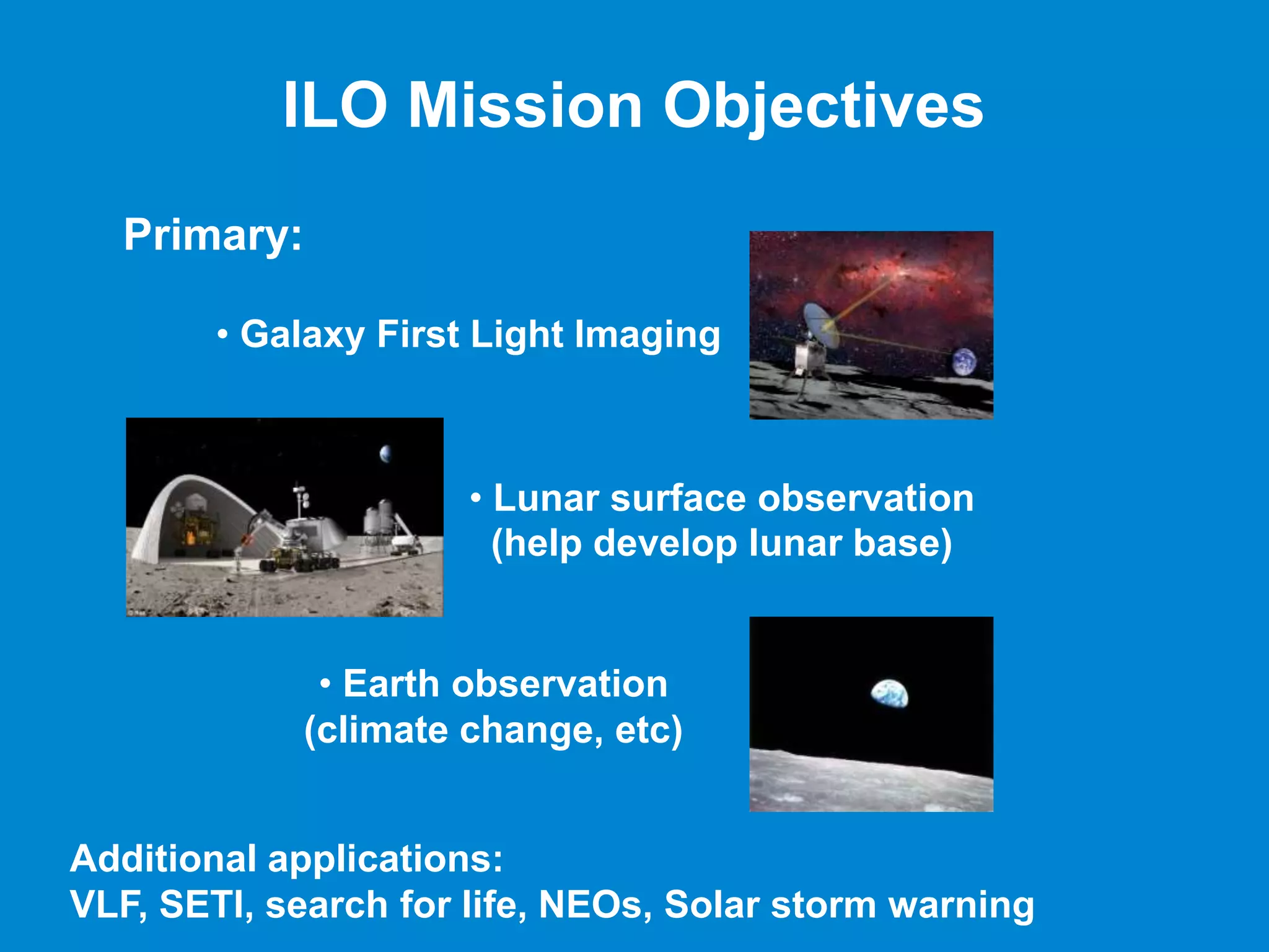 ILOA Astronomy from the Moon and Hawaii 21st Century Astrophysics | PPTX