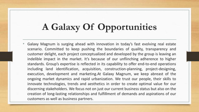 Galaxy magnum | PPT