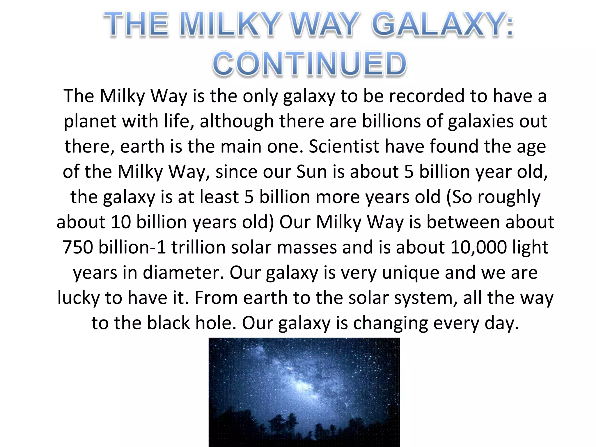 Galaxy presentation | PPT