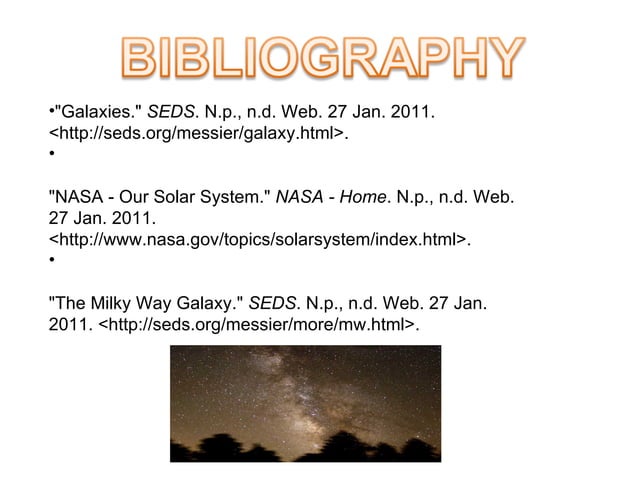 Galaxy presentation | PPT