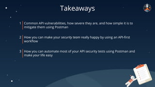 Common Security API Issues and How to Mitigate Them Using Postman | PPT