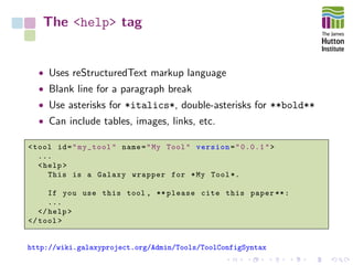 Writing Galaxy Tools | PDF