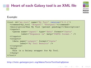 Writing Galaxy Tools | PDF