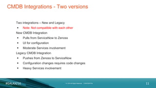 Zenoss & ServiceNow Integration - Incident Management & CMDB | PPTX