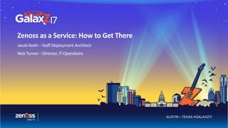 Zenoss as a Service: How to Get There | PPTX