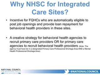 National Health Service Corps: Loan Forgiveness, A Conversation You ...