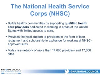 National Health Service Corps: Loan Forgiveness, A Conversation You ...